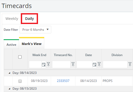 How to: Use Daily Times
